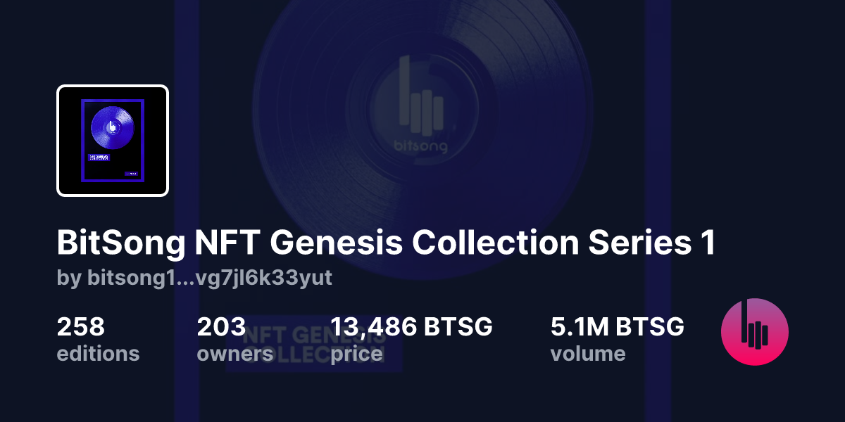 BitSong NFT Genesis Collection Series 1